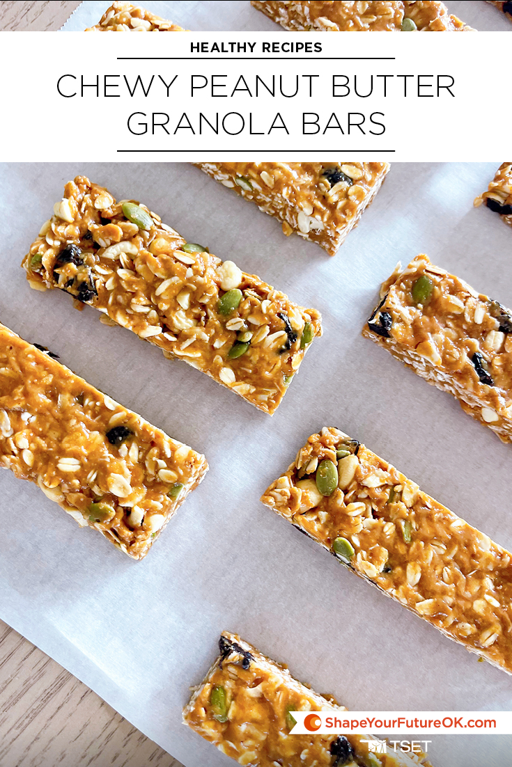 Chewy Peanut Butter Granola Bars - Shape Your Future